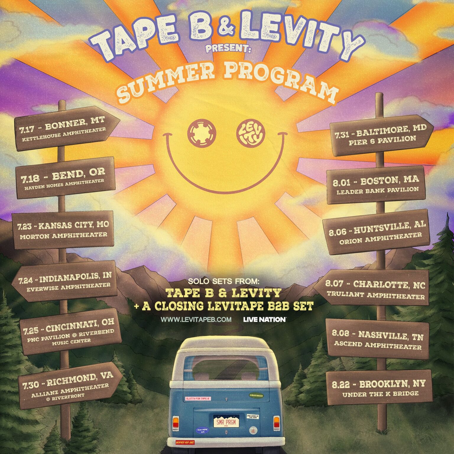 Tape B & Levity: Summer Program Tour 2026 - EDM Army